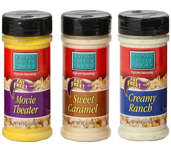 WABASH VALLEY FARMS 3-piece Popcorn Seasoning S Et - One-color