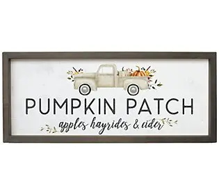 SINCERE SURROUNDINGS Pumpkin Patch Framed Wall Art - One-color