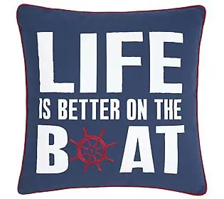 C&F HOME Better On The Boat Pillow - One-color