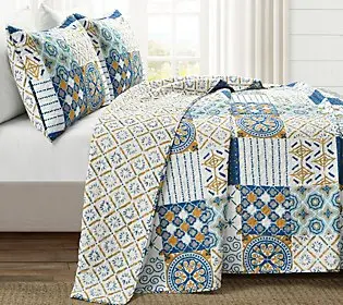 LUSH DECOR Monique 3-piece King Quilt Set By