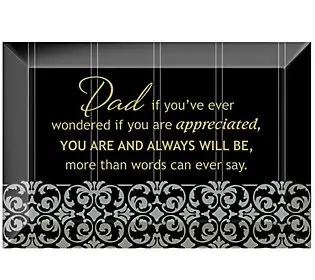 DEXSA COMPANY Dexsa Dad If You've Beveled Glass Plaque With E Asel - One-color