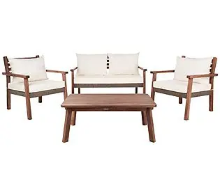 SAFAVIEH Reid 4-piece Outdoor Living Set - One-color
