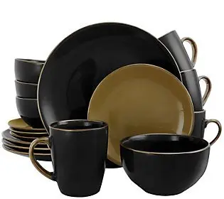ELAMA Grand Collection 16-piece Dinnerware Set - One-color