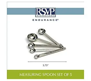 RSVP Set Of 5 Measuring Spoons