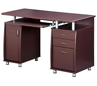 TECHNI MOBILI Complete Workstation Computer Desk With Storage - One-color