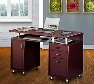 TECHNI MOBILI Complete Workstation Computer Desk With Storage