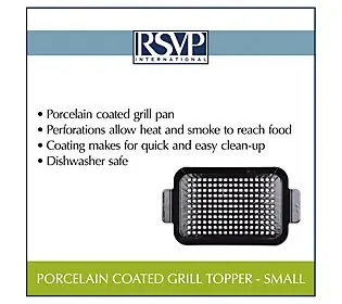 RSVP Porcelain Coated Grill Topper Small