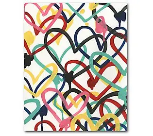 COURTSIDE MARKET Heart Scribbles I 16 X 20 Canv As Wall Art - One-color