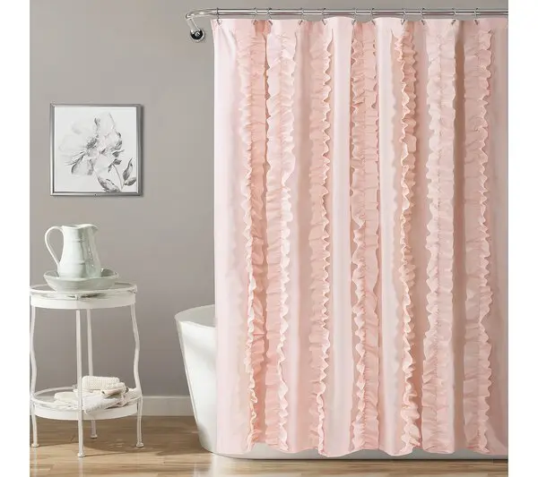 LUSH DECOR Belle 72' X 72' Shower Curtain By - One-color