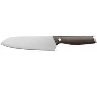 BERGHOFF Rosewood 7' Stainless Steel Santoku Kn Ife - Silver