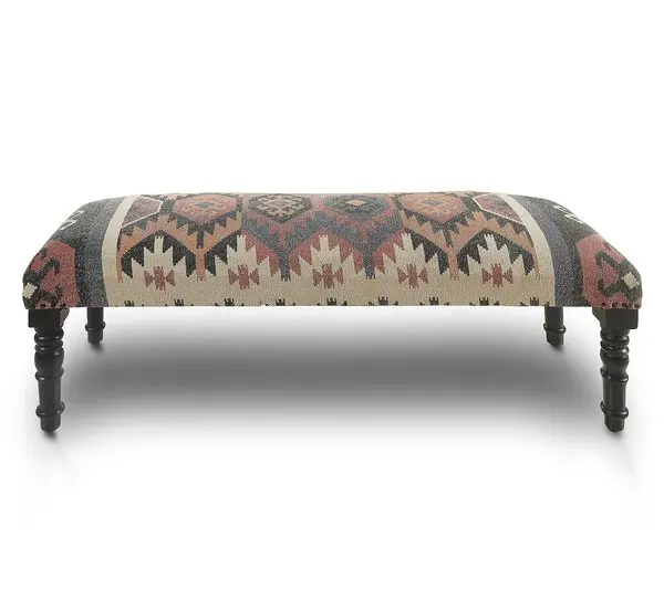 OX BAY TRADING CO. Ox Bay Colorful Southwestern Indoor Bench - One-color