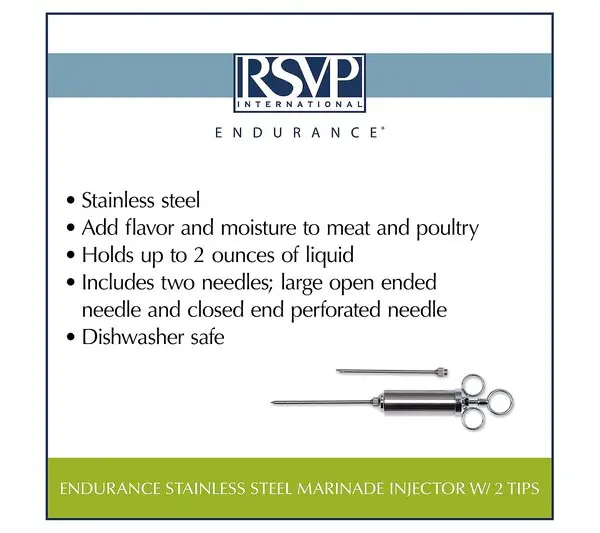 RSVP Stainless Steel Marinade Injector Set