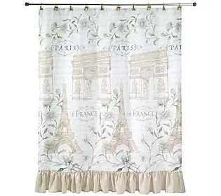 AVANTI LINENS Paris Botanique Shower Curtain - One-color