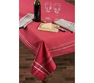 DESIGN IMPORTS French Stripe Tablecloth 60' X 8