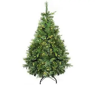 NORTHLIGHT Prelit Cashmere Mixed Pine Christmas Tree - One-color
