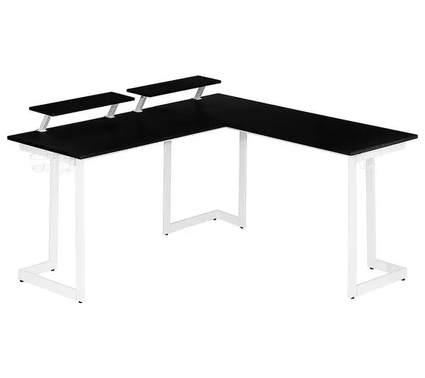TECHNI SPORT Warrior Gaming Desk With Shelves