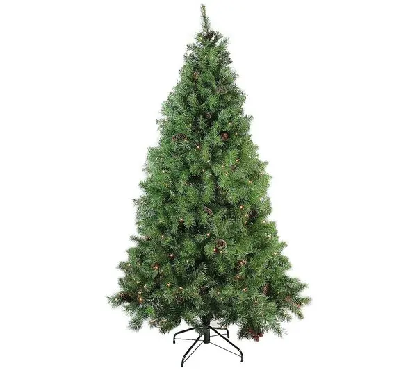 NORTHLIGHT Prelit Dakota Pine Full Artificial C Hristmas Tree