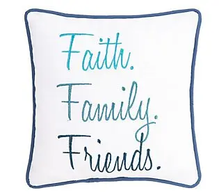 C&F HOME Faith Family Friends Pillow - One-color