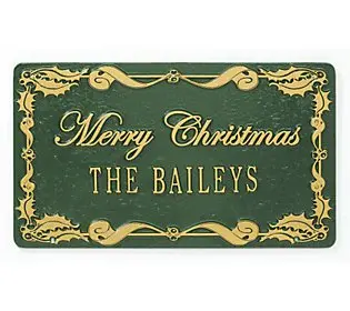 WHITEHALL Merry Christmas Personalized Sign - One-color