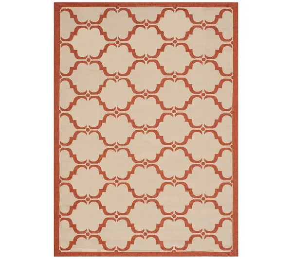 SAFAVIEH Courtyard Tile Indoor/outdoor 8' X 11' Rug S Afavieh - One-color
