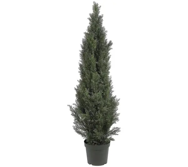 NEARLY NATURAL 5' Mini Cedar Pine Tree By - One-color