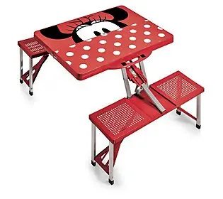 ONIVA Minnie Mouse Portable Folding Picnic Table With Seats - One-color