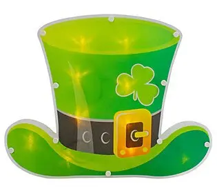 NORTHLIGHT 12.5' Led Lighted Irish St. Patrick's Day Lepre Haun Hat - One-color