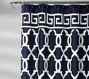 LUSH DECOR Maze Border 72' X 72' Shower Curtain Lush De Cor