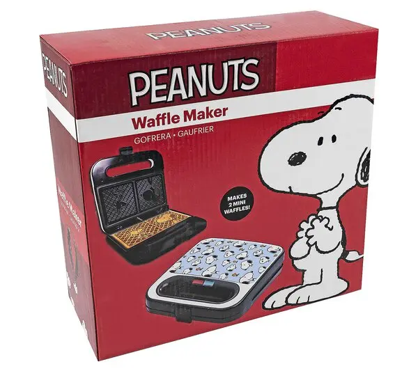 UNCANNY BRANDS Peanuts Double Square Waffle Mak R