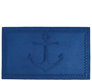 DESIGN IMPORTS Blue Anchor Hog Mat 18' X 30 - One-color