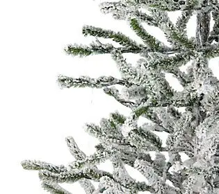 NORTHLIGHT Flocked Alpine Twig Artificial Chris Tmas Tree