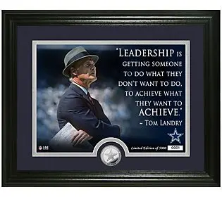 HIGHLAND MINT Tom Landry Quote Silver Coin Photo Mint - One-color
