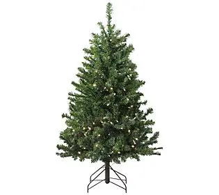 NORTHLIGHT Pre-lit Led Canadian Pine Artificial Christmas Tree - One-color