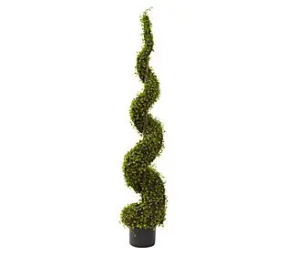 NEARLY NATURAL 4' Mohlenbechia Spiral Tree By - One-color