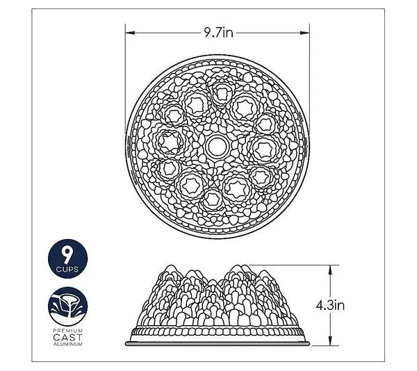 NORDICWARE Pine Forest Bundt Pan