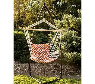 BACKYARD EXPRESSIONS X-base Hanging Hammock Cha Ir Stand