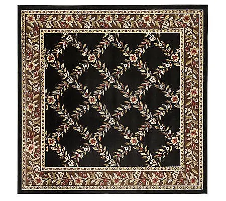 SAFAVIEH Lyndhurst Open Floral Power Loomed 6'7' X 6'7's Quare Rug - One-color