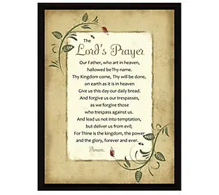 DEXSA COMPANY Dexsa Lord's Prayer Wood Frame Plaque With Ease L - One-color