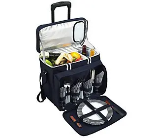 PICNIC AT ASCOT Picnic Cooler For 4 On Wheels - One-color