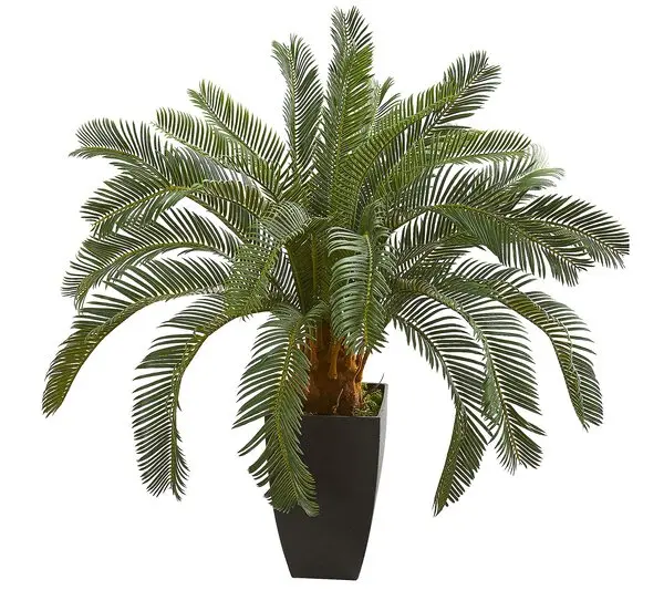 NEARLY NATURAL 30' Cycas Artificial Plant By - One-color