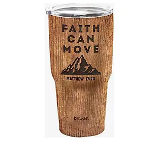 KERUSSO 30-oz Dual Wall Tumbler Faith Can Mov E Wood - One-color