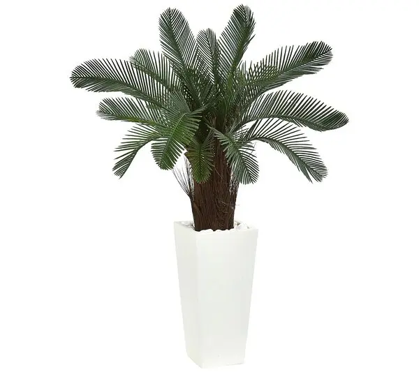 NEARLY NATURAL 40' Cycas Artificial Tree In Planter Nearly Atural - One-color