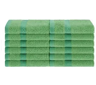 SUPERIOR 12-pc Absorbent Rayon Made From Bamboo Face Towel Set - One-color