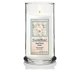 COURTSIDE MARKET Floral Peach Status Candle Gla Ss, 18 Oz - One-color
