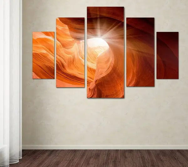 LAVISH HOME Moises Levy 'smooth Ii' Canvas Mult I-print Set