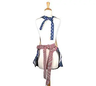 DESIGN IMPORTS Sweet Liberty Ruffle Apron