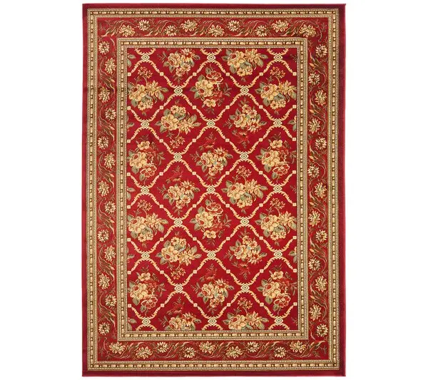SAFAVIEH Lyndhurst Floral Lattice Power Loomed 5'3' X 7' 6' Rug - One-color