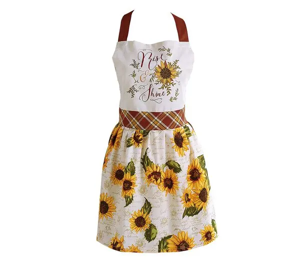 DESIGN IMPORTS Rise & Shine Print Apron - One-color