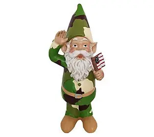 SANTA'S WORKSHOP Swi Garden 12' Resin Army Gnome - One-color