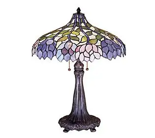 MEYDA Tiffany-style Wisteria Table Lamp - One-color